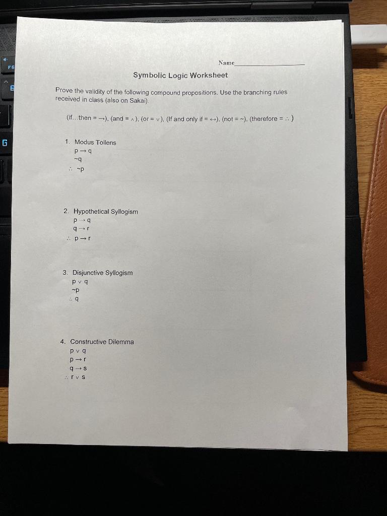 Use the Worksheet Below to Answer the Second | Chegg.com