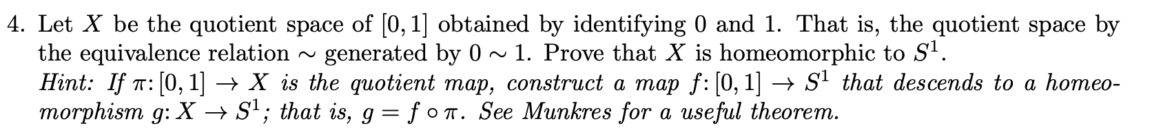 Solved Quotient Spaces. Please write the maps explicitly. So | Chegg.com