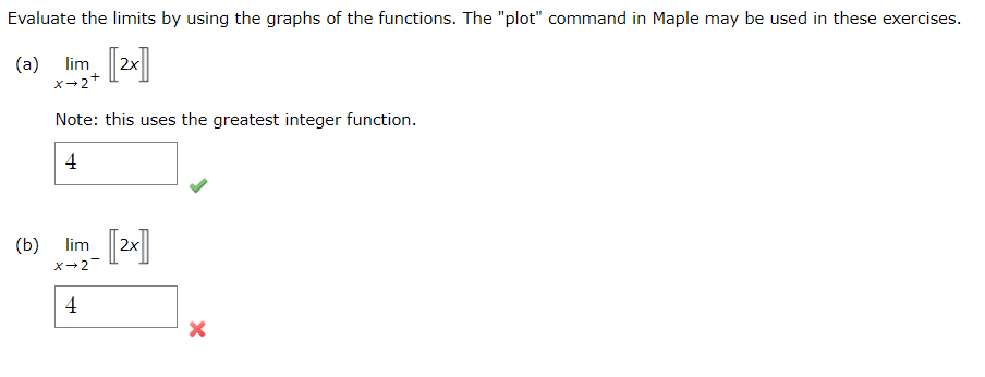 Solved Evaluate the limits by using the graphs of the | Chegg.com