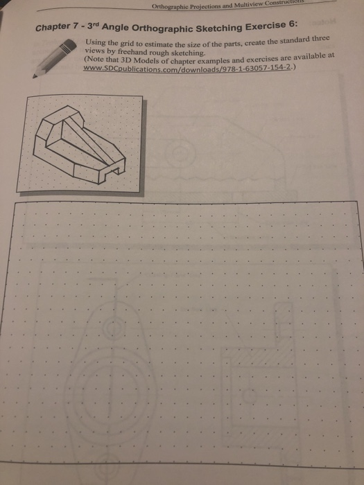 Solved Constructio Orthographic Projections and Multiview | Chegg.com