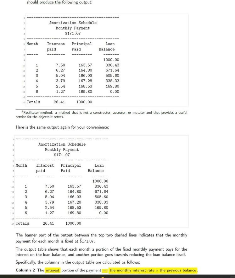 Solved 1 Objectives \$\$: Write a class to model a bank loan | Chegg.com