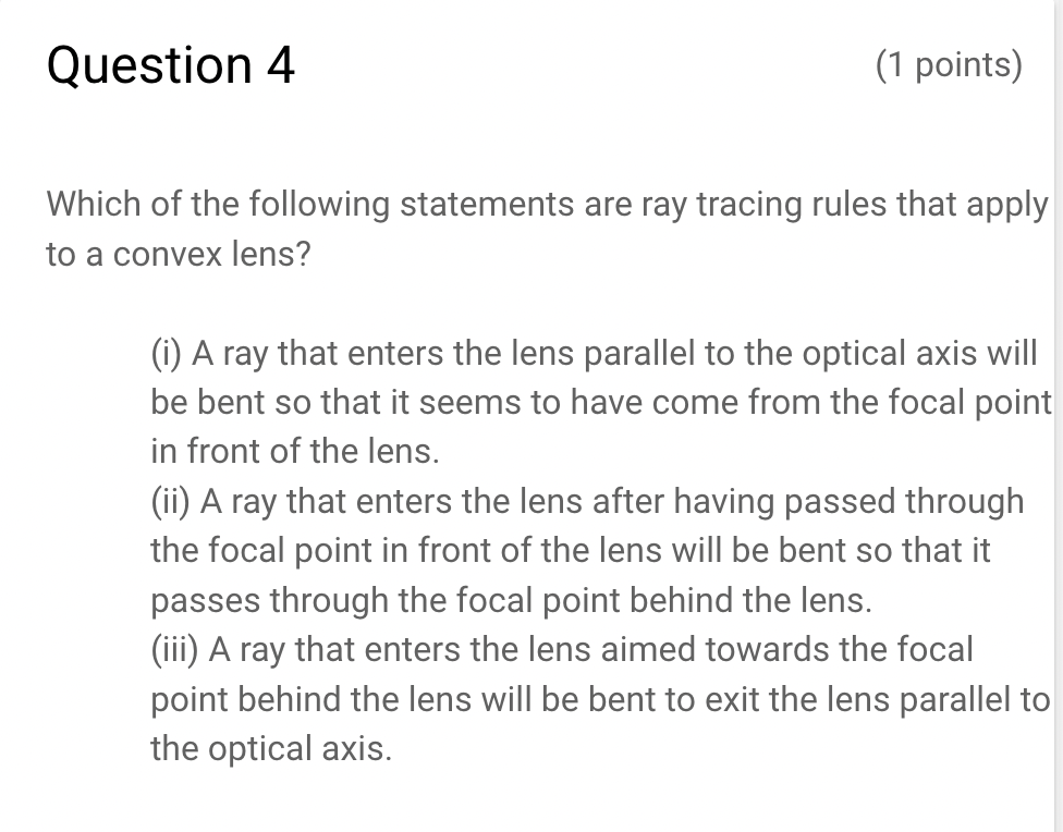 Solved Which of the following statements are ray tracing | Chegg.com