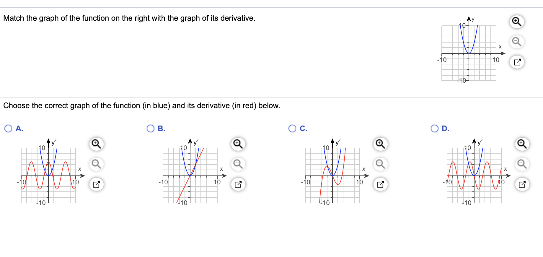 Solved Match the graph of the function on the right with the | Chegg.com