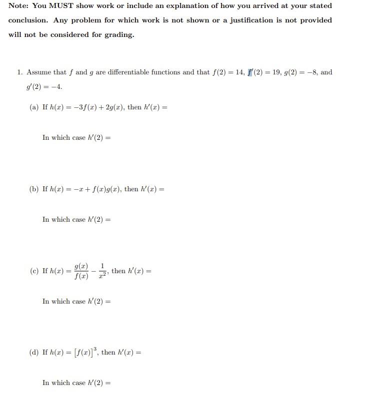 Solved I'm having a lot of trouble with these assignments | Chegg.com