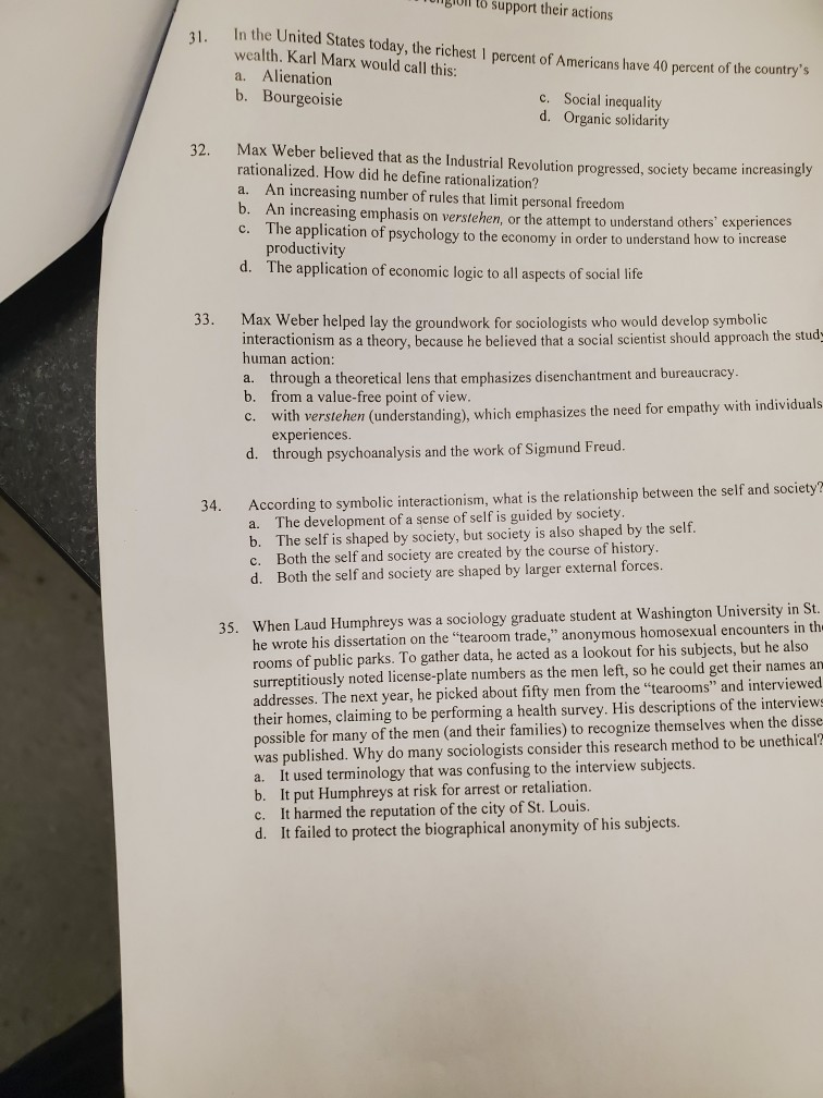 Solved U to support their actions In the United States | Chegg.com