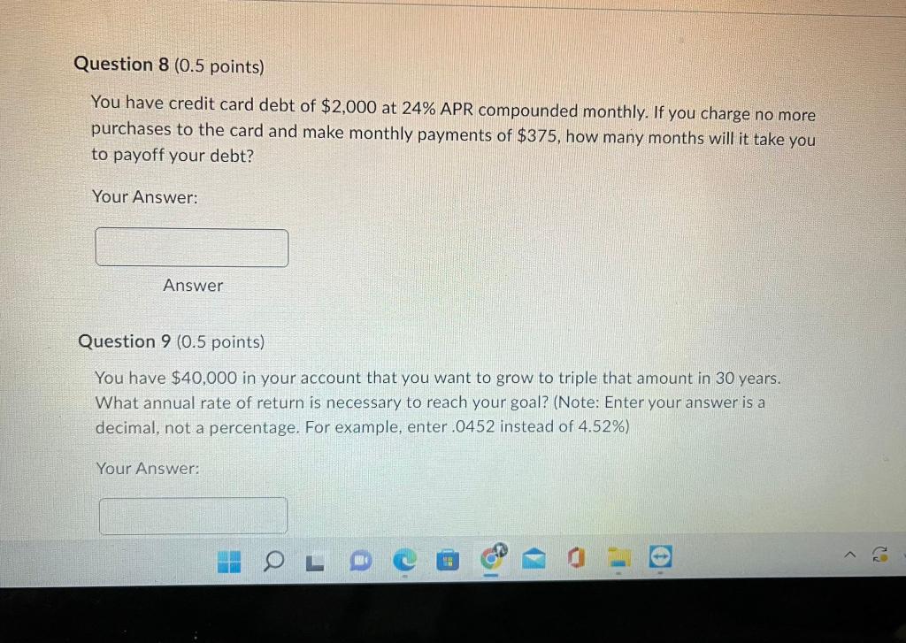 Solved You have credit card debt of $2,000 at 24% APR | Chegg.com