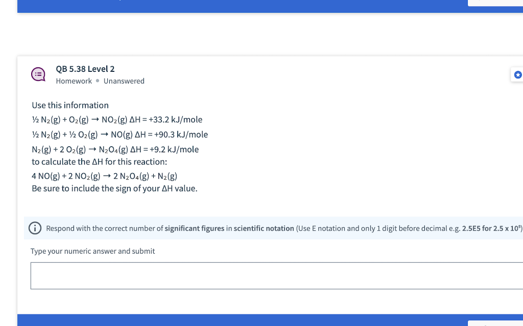Solved QB 5.38 Level 2 Homework. Unanswered Use this | Chegg.com