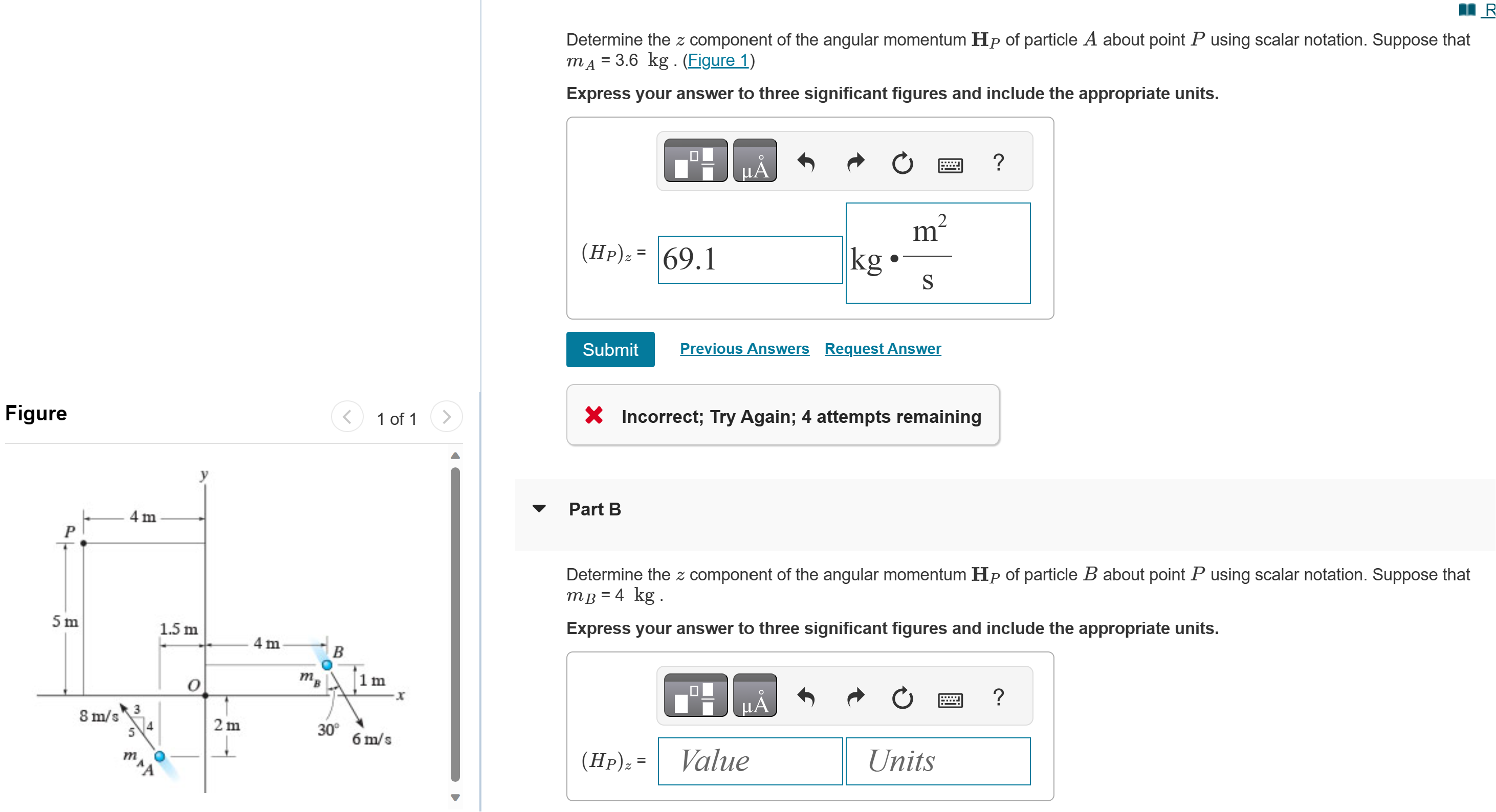 Solved Determine The Z Component Of The Angular Momentum Hp