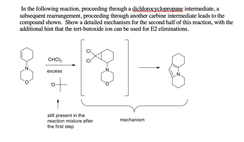 Solved In the following reaction, proceeding through a | Chegg.com