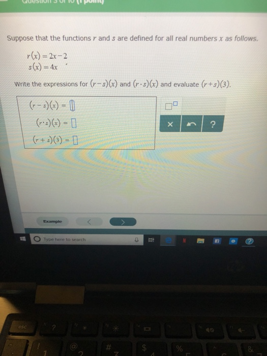 Solved Suppose that the functions r and s are defined for | Chegg.com