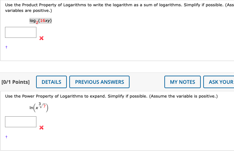 Solved Use the Product Property of Logarithms to write the | Chegg.com
