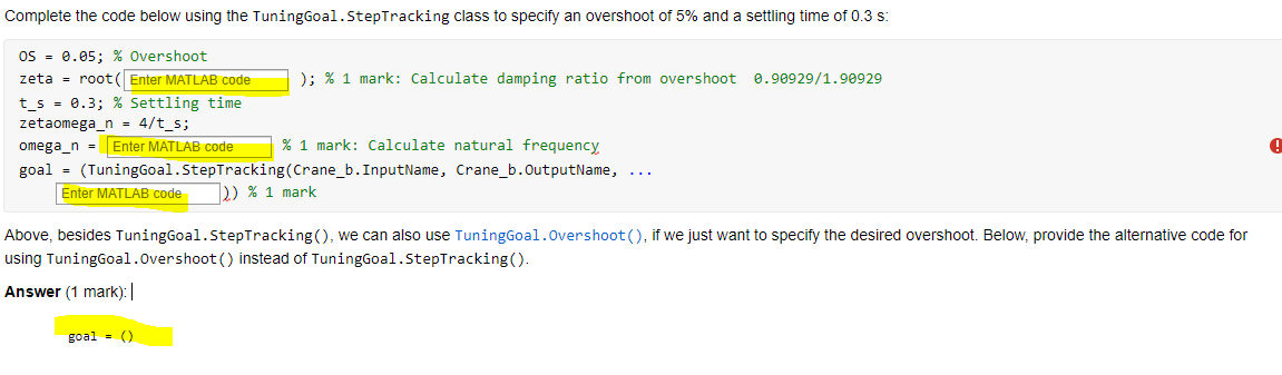 Complete the code below using the | Chegg.com