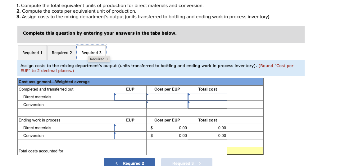 Solved Tableau DA 3-2 (Static): Exercise, Computing cost per | Chegg.com