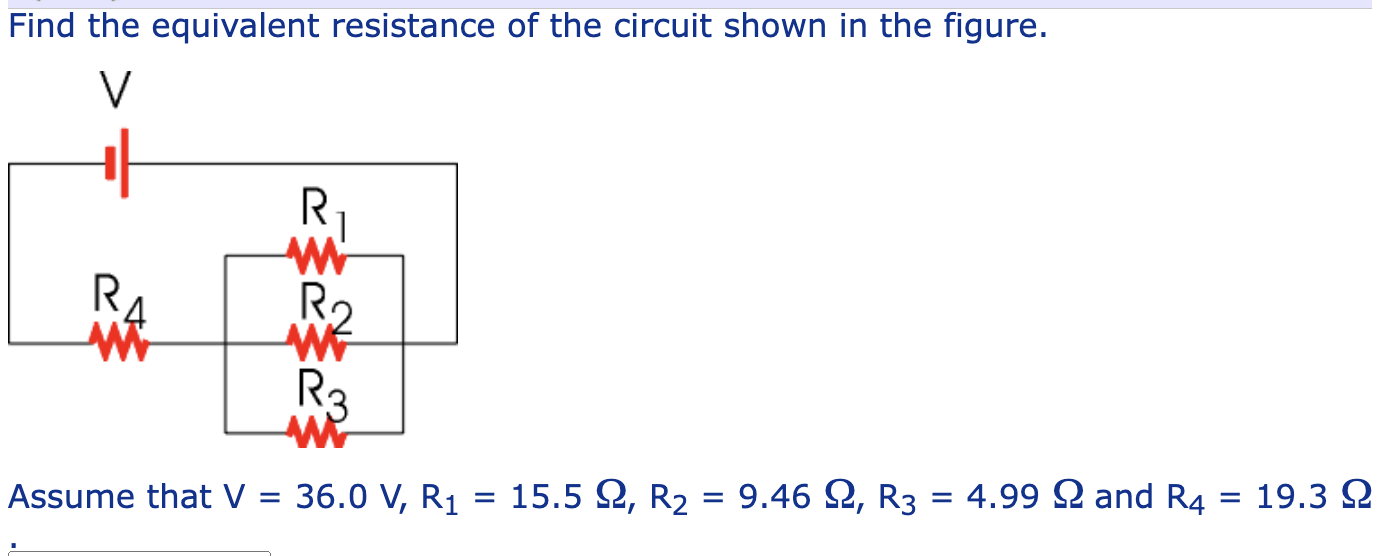 Solved Find the equivalent resistance of the circuit shown | Chegg.com