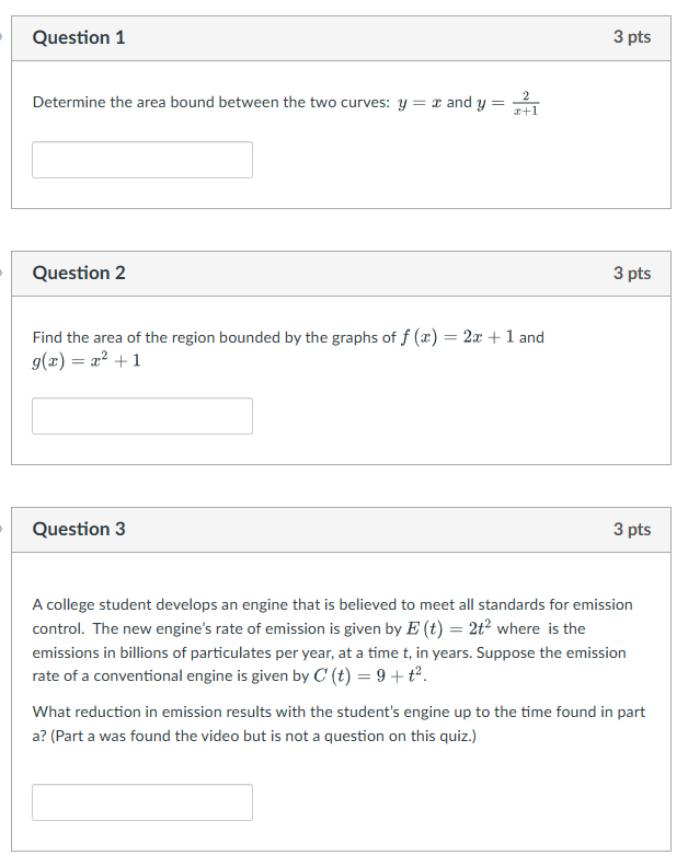Solved Determine the area bound between the two curves: y=x | Chegg.com