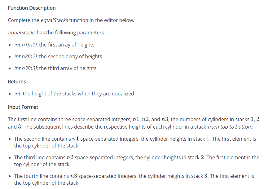 Solved You have three stacks of cylinders where each | Chegg.com