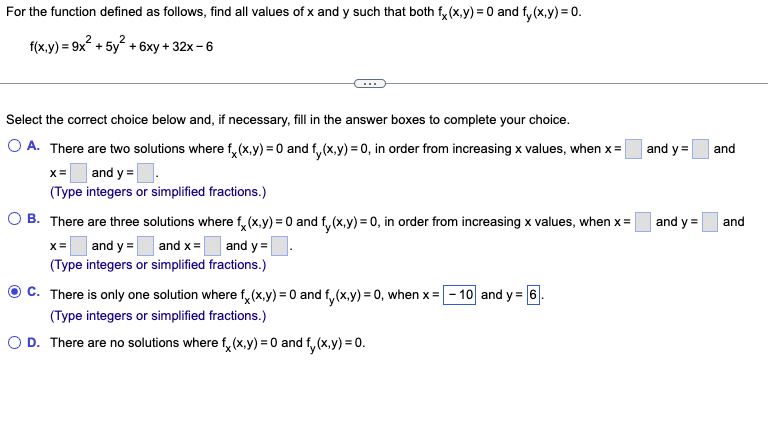 Solved For the function defined as follows, find all values | Chegg.com