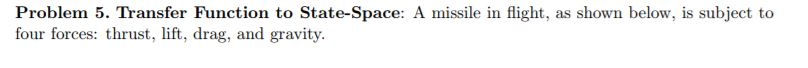 Solved Problem 5. Transfer Function to State-Space: A | Chegg.com