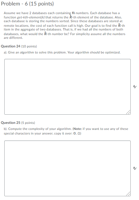 Solved Problem - 6 (15 points) Assume we have 2 databases | Chegg.com