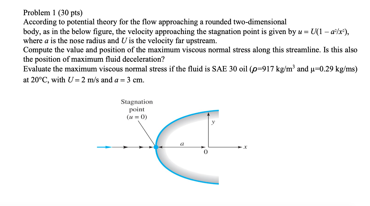 Solved Problem 1 (30 pts) According to potential theory for | Chegg.com