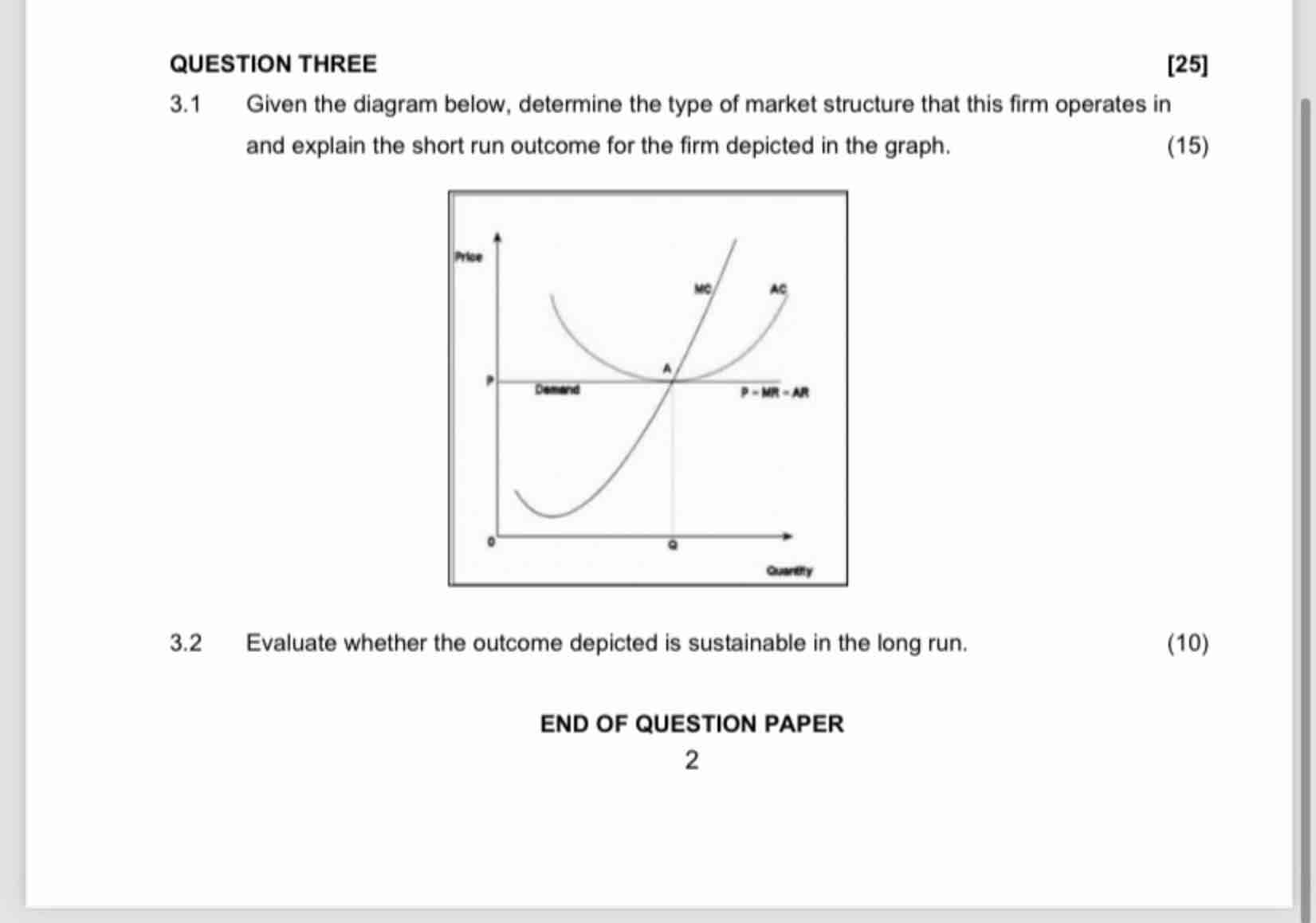 Solved QUESTION THREE3.1 ﻿Given the diagram below, determine | Chegg.com
