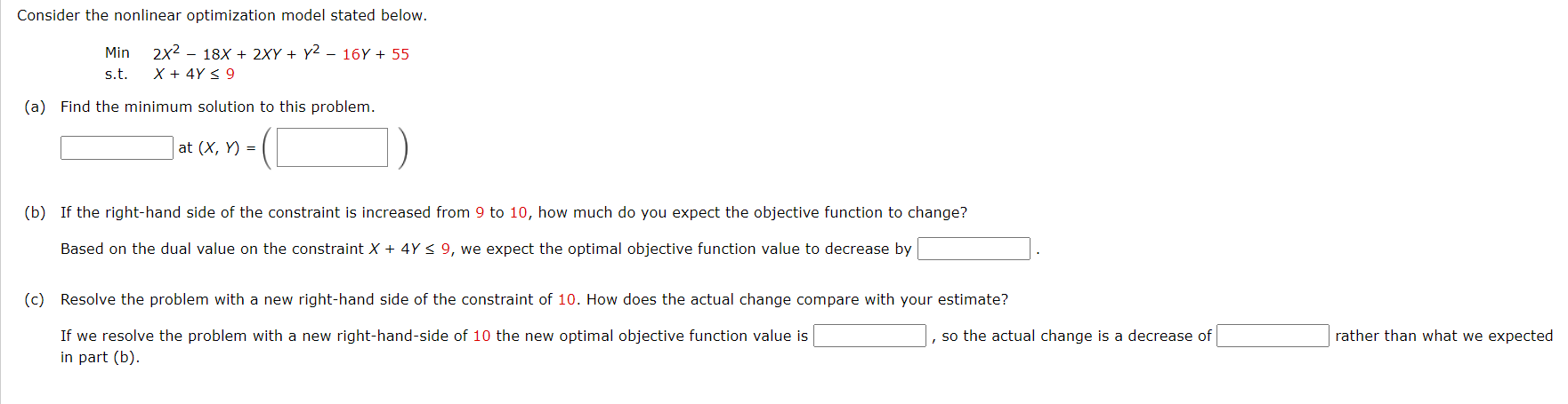 Solved Consider The Nonlinear Optimization Model Stated 3036