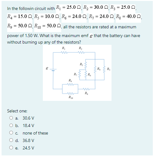 Solved In the followin circuit with | Chegg.com