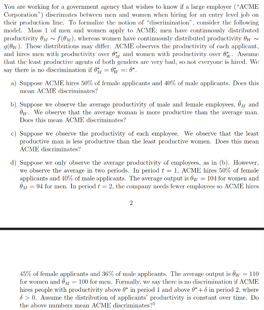 Solved You are working for a government agency that wishes | Chegg.com