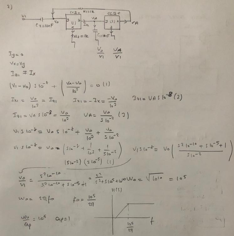 Solved 1-)Perform and draw (Vi-Vo signals etc.) the given | Chegg.com