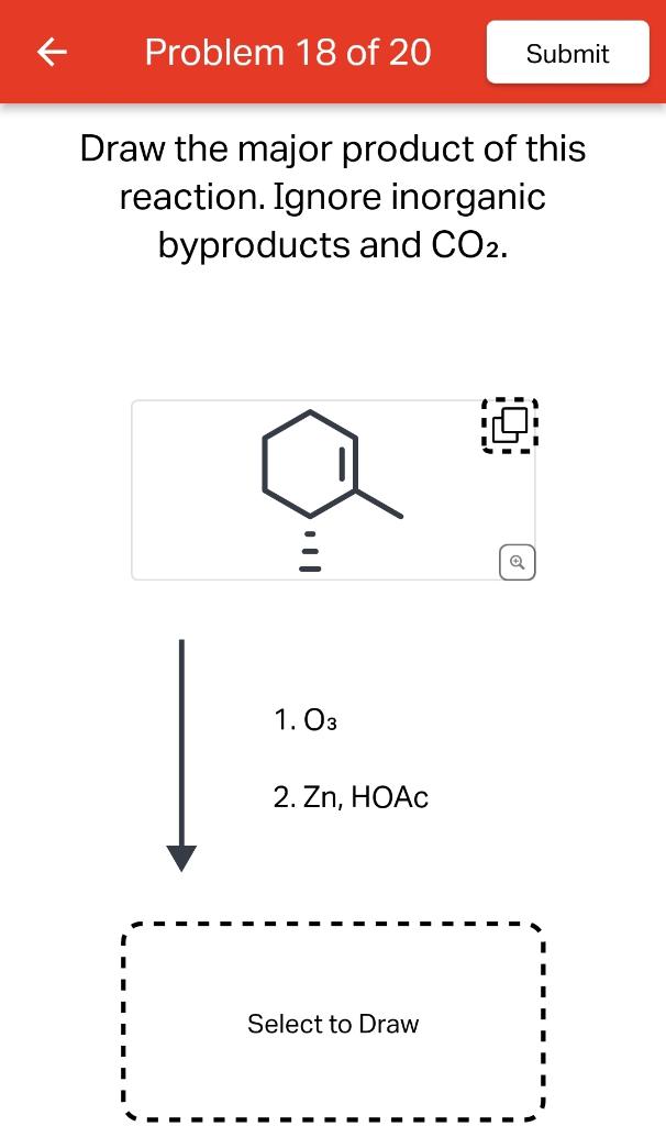 Solved Draw the major product of this reaction. Ignore | Chegg.com