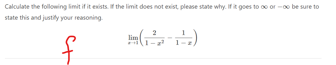 Solved Calculate the following limit if it exists. If the | Chegg.com