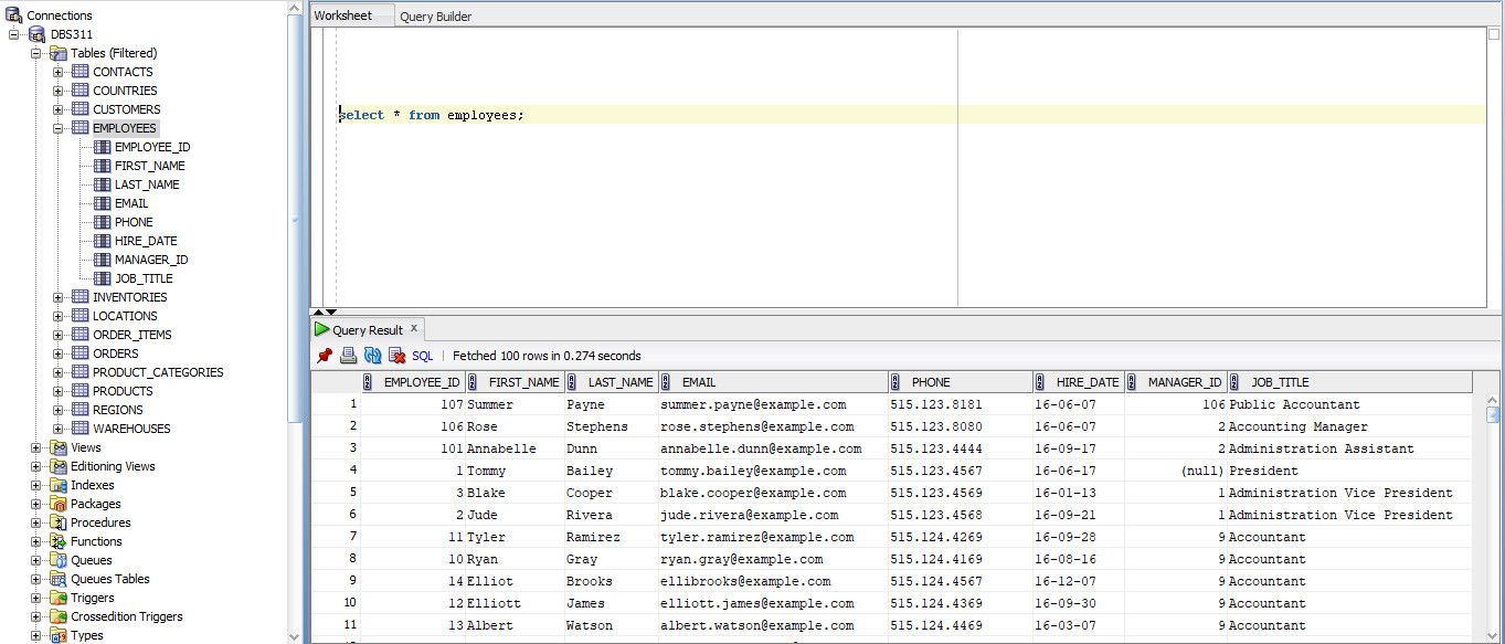 Solved Display the job titles and full names of employees | Chegg.com