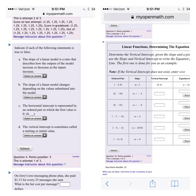 Solved This is attempt 2 of 3. Score last attempt: (1.25, | Chegg.com