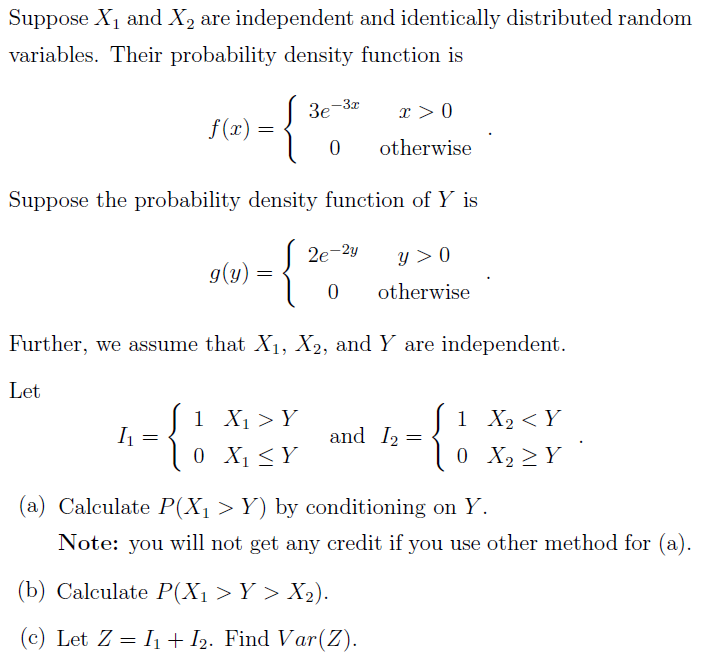 Solved Suppose X and X2 are independent and identically | Chegg.com