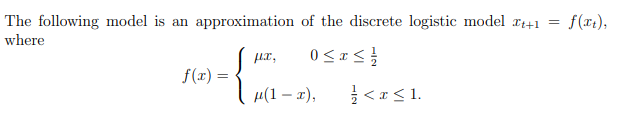 Solved f(xt), The following model is an approximation of the | Chegg.com