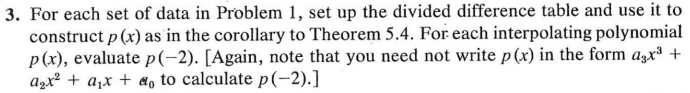 Solved Please show steps how to approach for problem 3. | Chegg.com