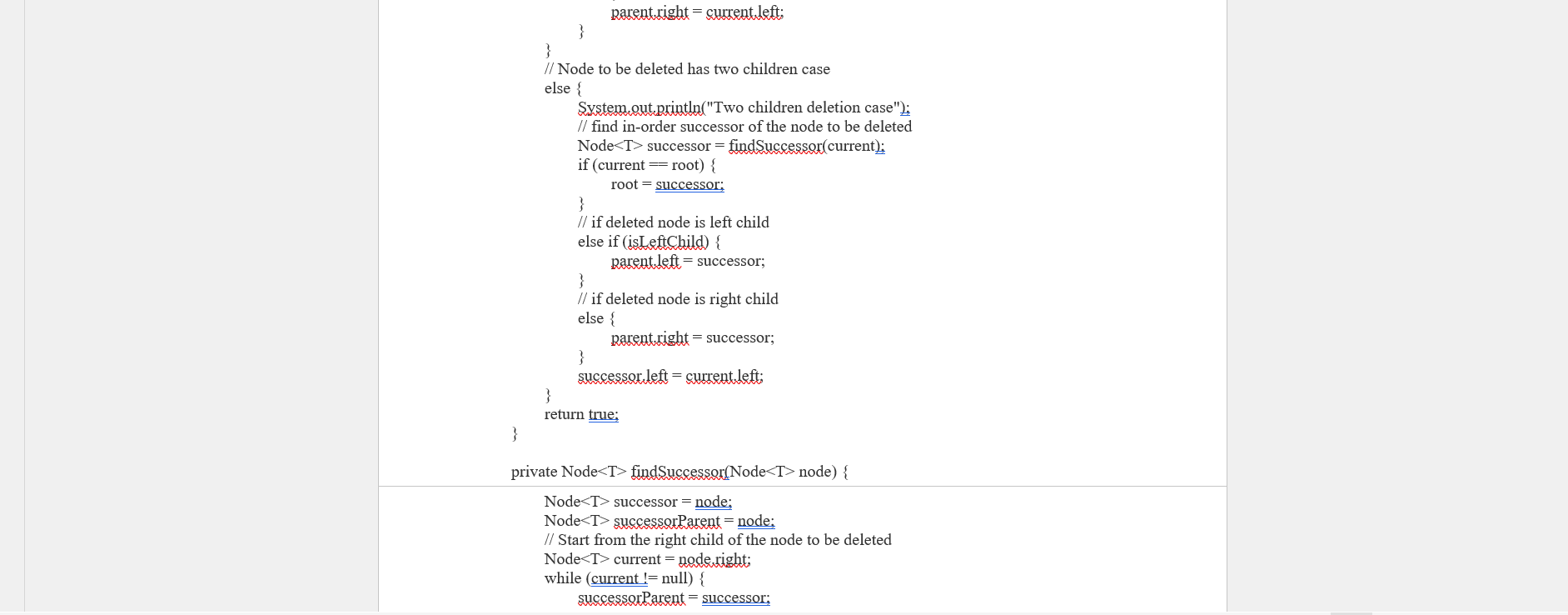 1) Part one // filename: myBST.java public class | Chegg.com