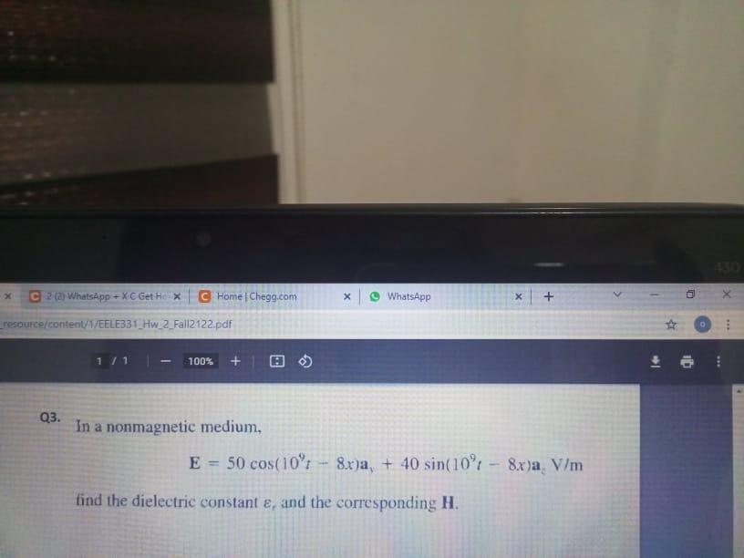 Solved X C2 (2) WhatsApp +XC Get Hex Home Chegg.com X | Chegg.com