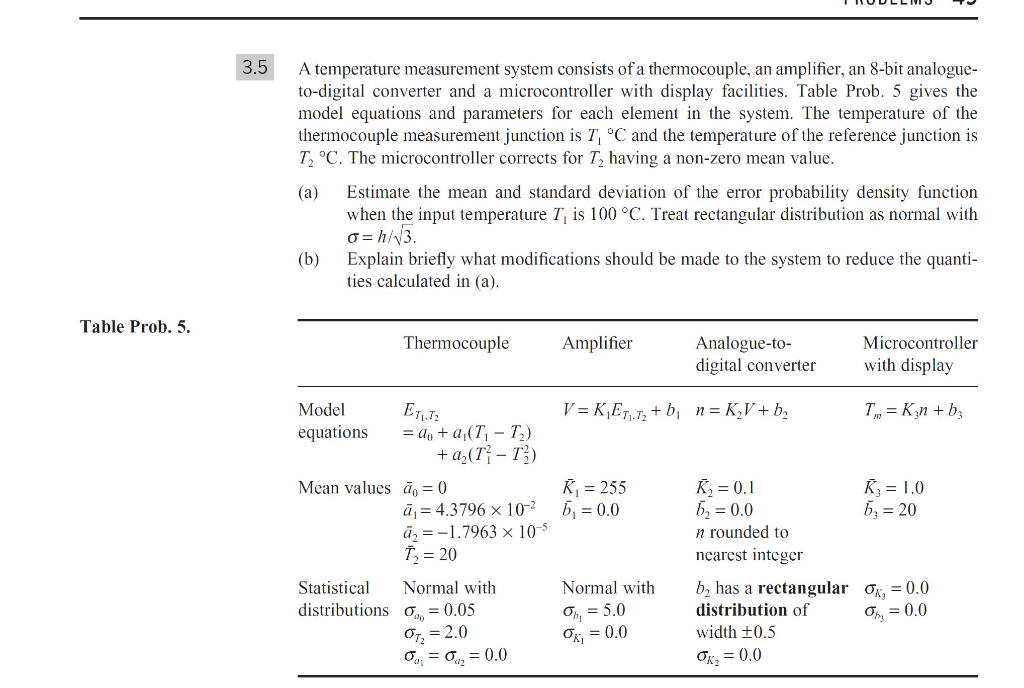 TUULLIVIT 3.5 A temperature measurement system | Chegg.com