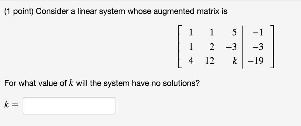Solved (1 point) How many pivot variables does each | Chegg.com