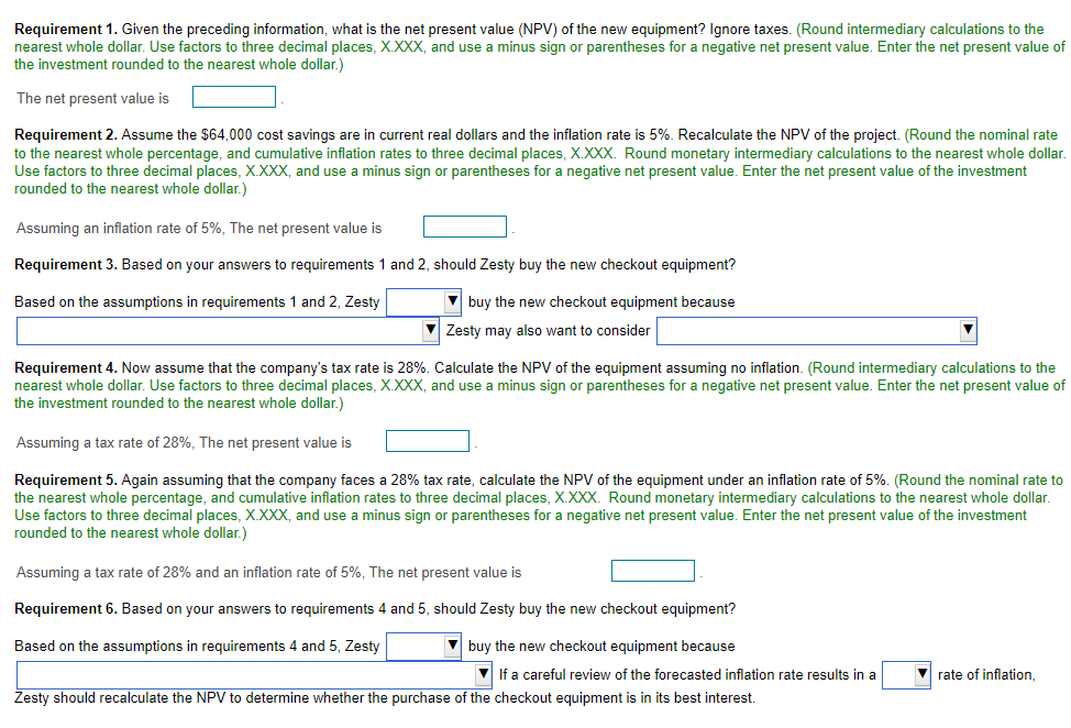 Solved The equipment currently being used is fully | Chegg.com