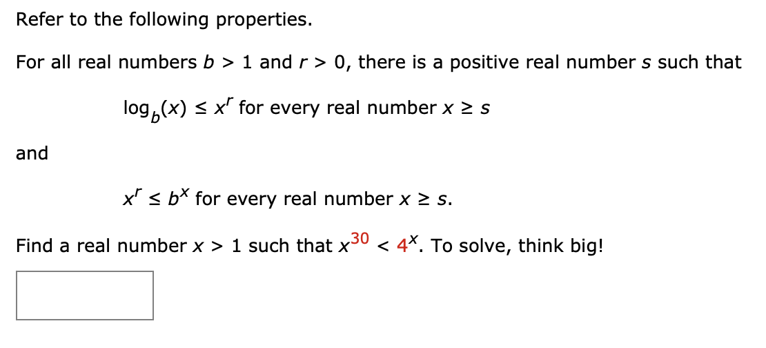 Solved Refer to the following properties. For all real | Chegg.com