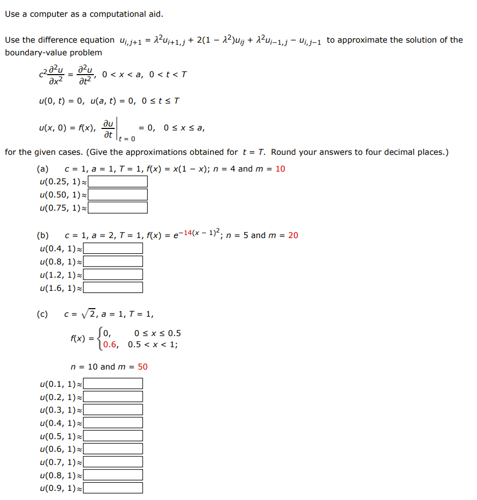 Use a computer as a computational aid. Use the | Chegg.com