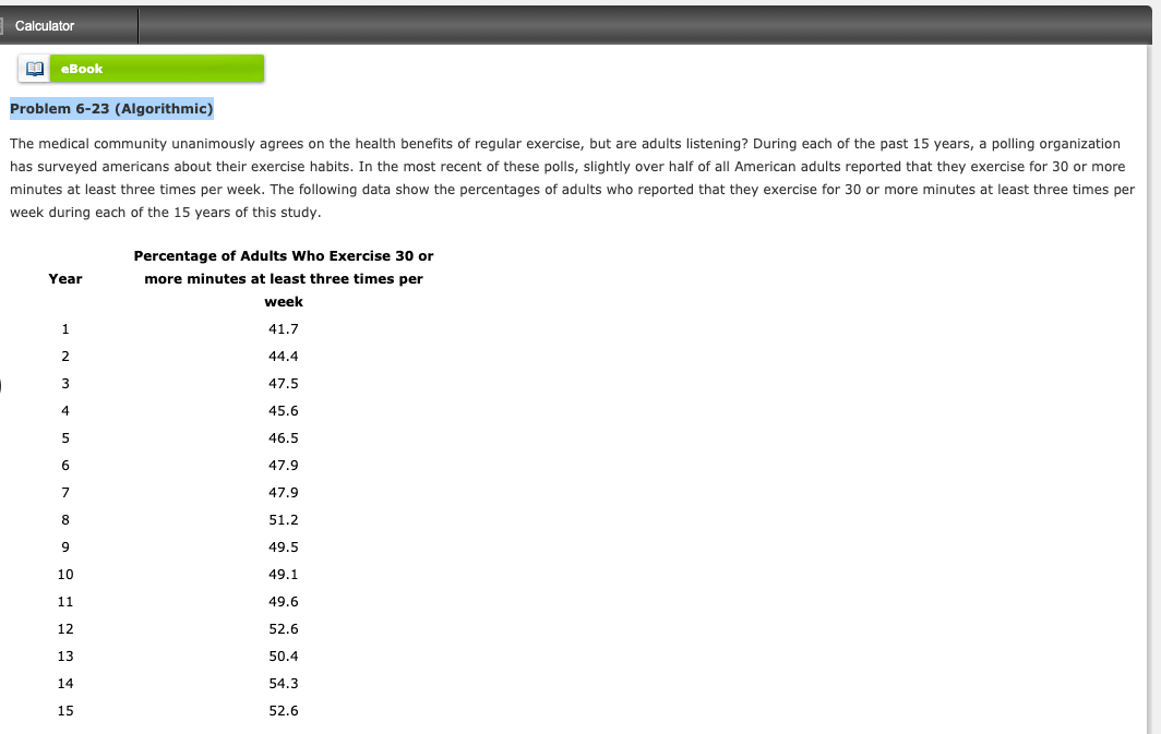Solved Calculator 2 eBook Problem 6-23 (Algorithmic) The | Chegg.com