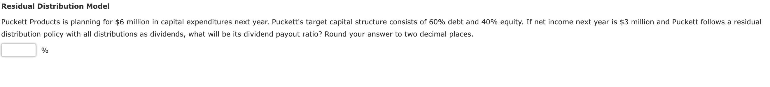 Solved distribution policy with all distributions as | Chegg.com