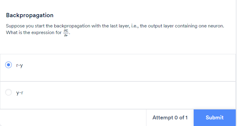 Solved BackpropagationSuppose you start the backpropagation | Chegg.com