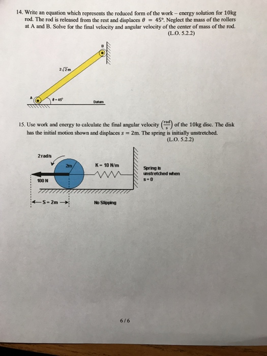 Solved 11. Compute the work done by the indicated force when | Chegg.com