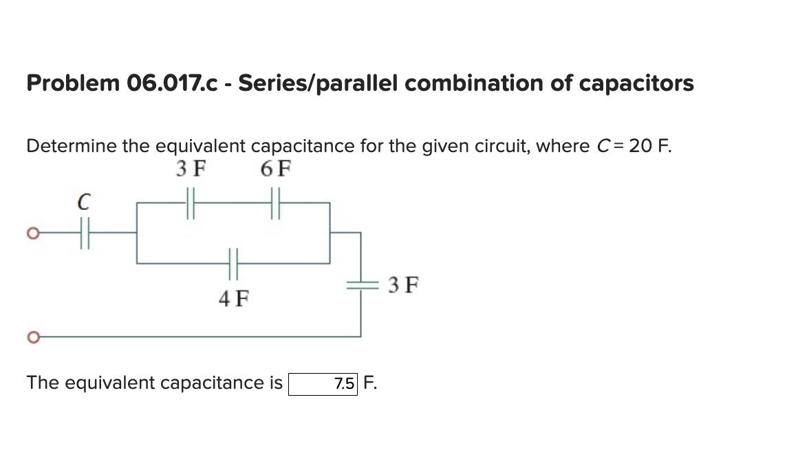 Solved Problem 06.017.c - Series/parallel combination of | Chegg.com