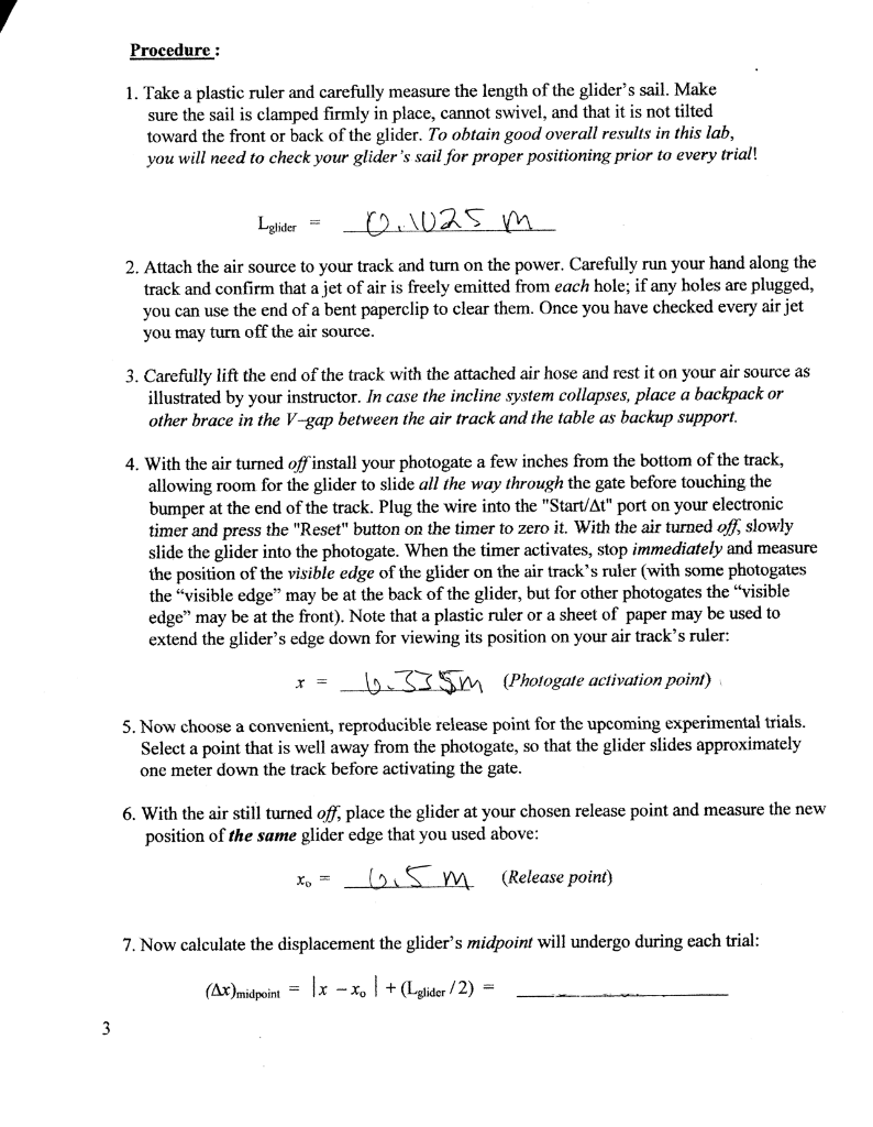 Physics Laboratory Exercise Measuring "g" using | Chegg.com