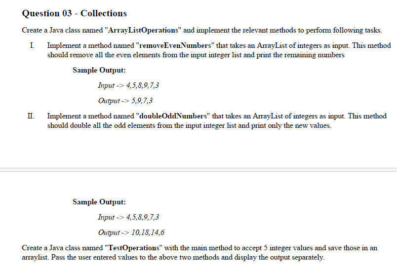Solved Question 01 - Exceptions Write a Java program that | Chegg.com